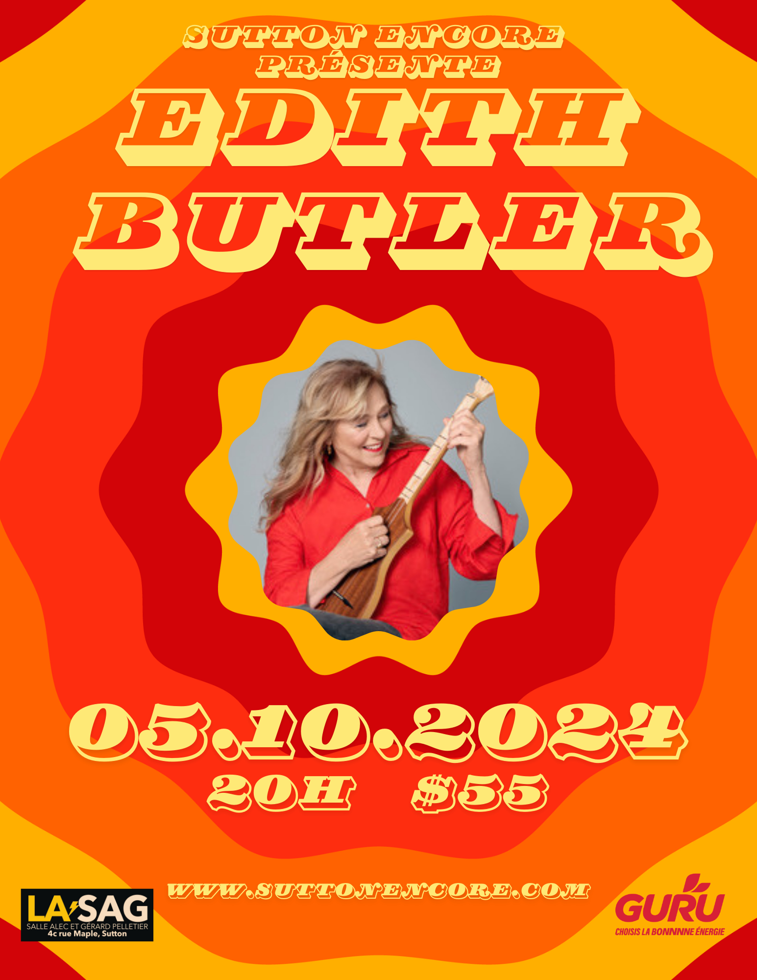 Édith Butler en spectacle à Sutton en octobre - Le Guide