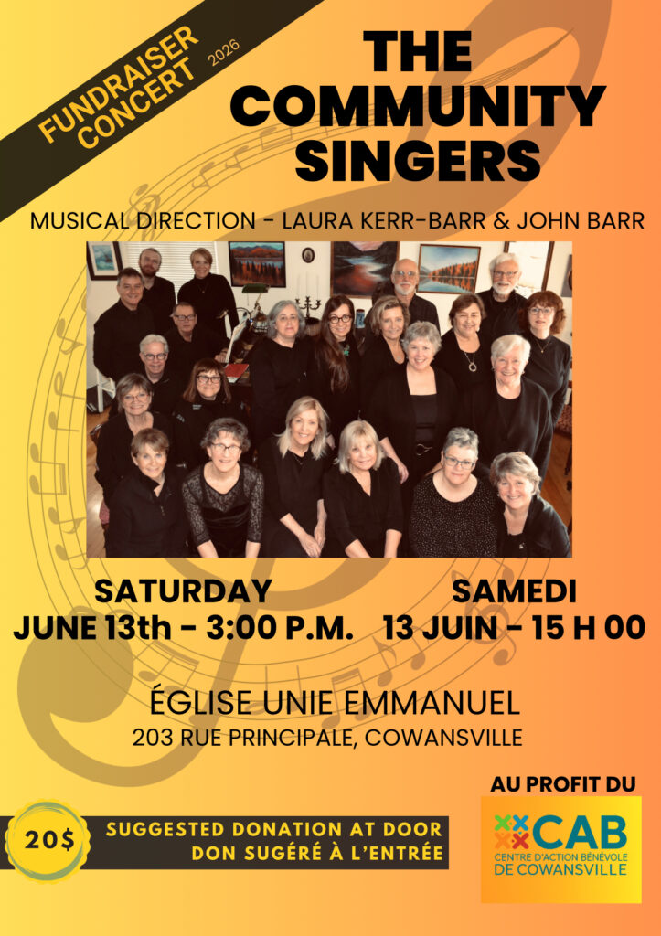Concert-bénéfice des Community Singers à l'église Emmanuel - Le Guide